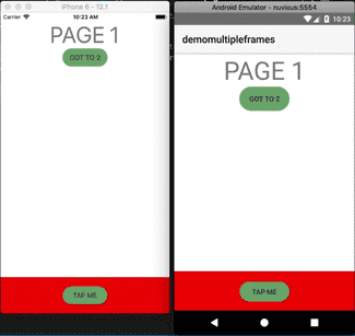 Multiple Frames in NativeScript | NativeScripting